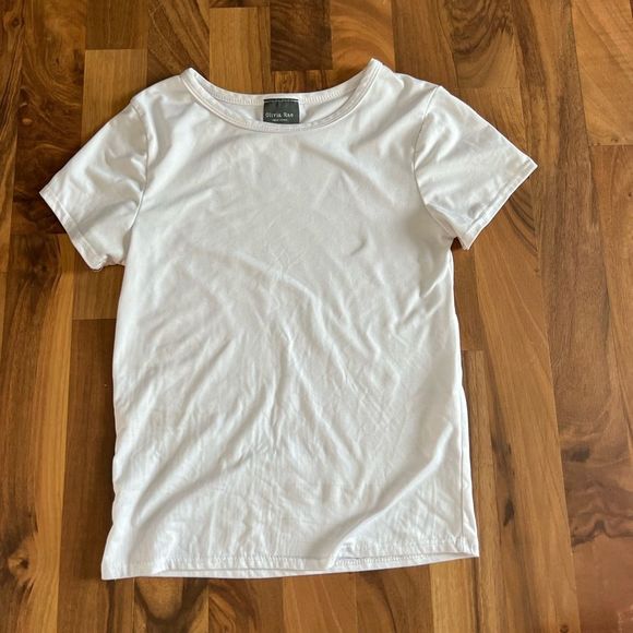 Olivia Rae | Tops | Olivia Raenewyork White Slimtshirt | Poshmark